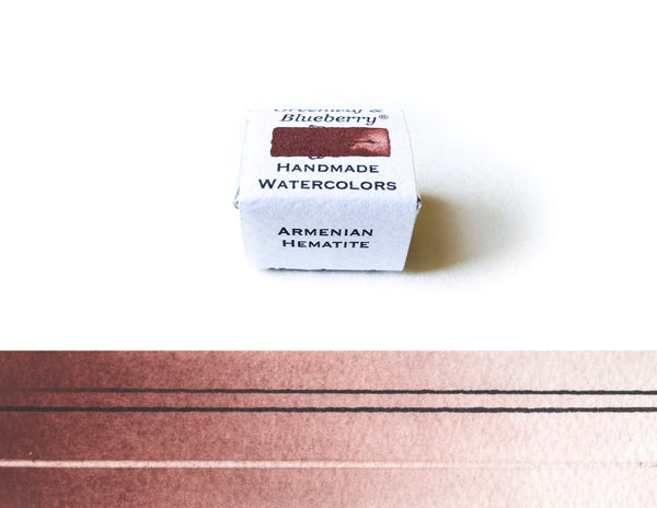 Armenian Hematite Watercolor Paint, Half-Pan, LR – Greenleaf & Blueberry