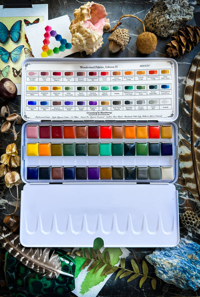 Different Sizes & Types of Watercolor Pans – Greenleaf & Blueberry