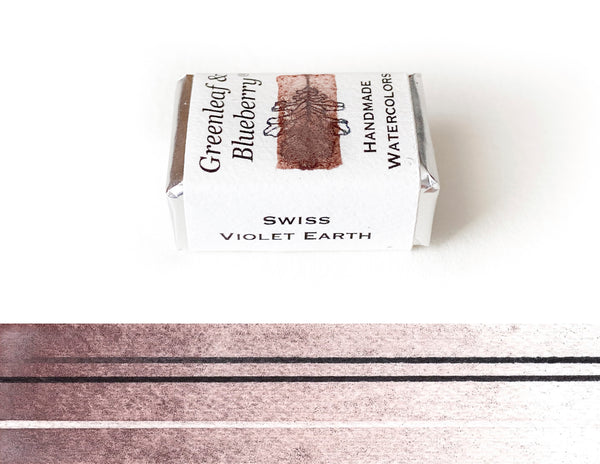 Swiss Violet Earth Watercolor Paint, Full Pan – Greenleaf & Blueberry