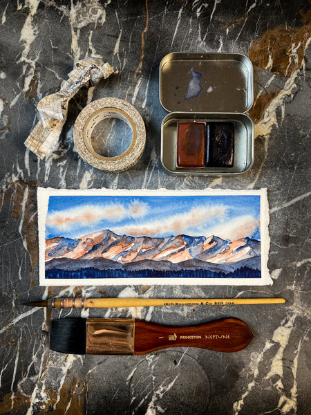 Alpenglow Duo Watercolor Palette, Full Pans – Greenleaf & Blueberry