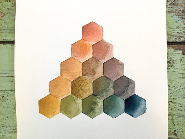 Color Pyramid Paintable Project Digital Download – Greenleaf & Blueberry